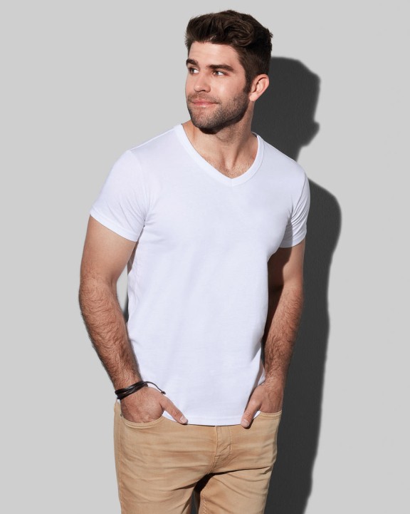 T-Shirts STEDMAN BEN V-NECK ST9010 à personnaliser | Quatrième Dimension